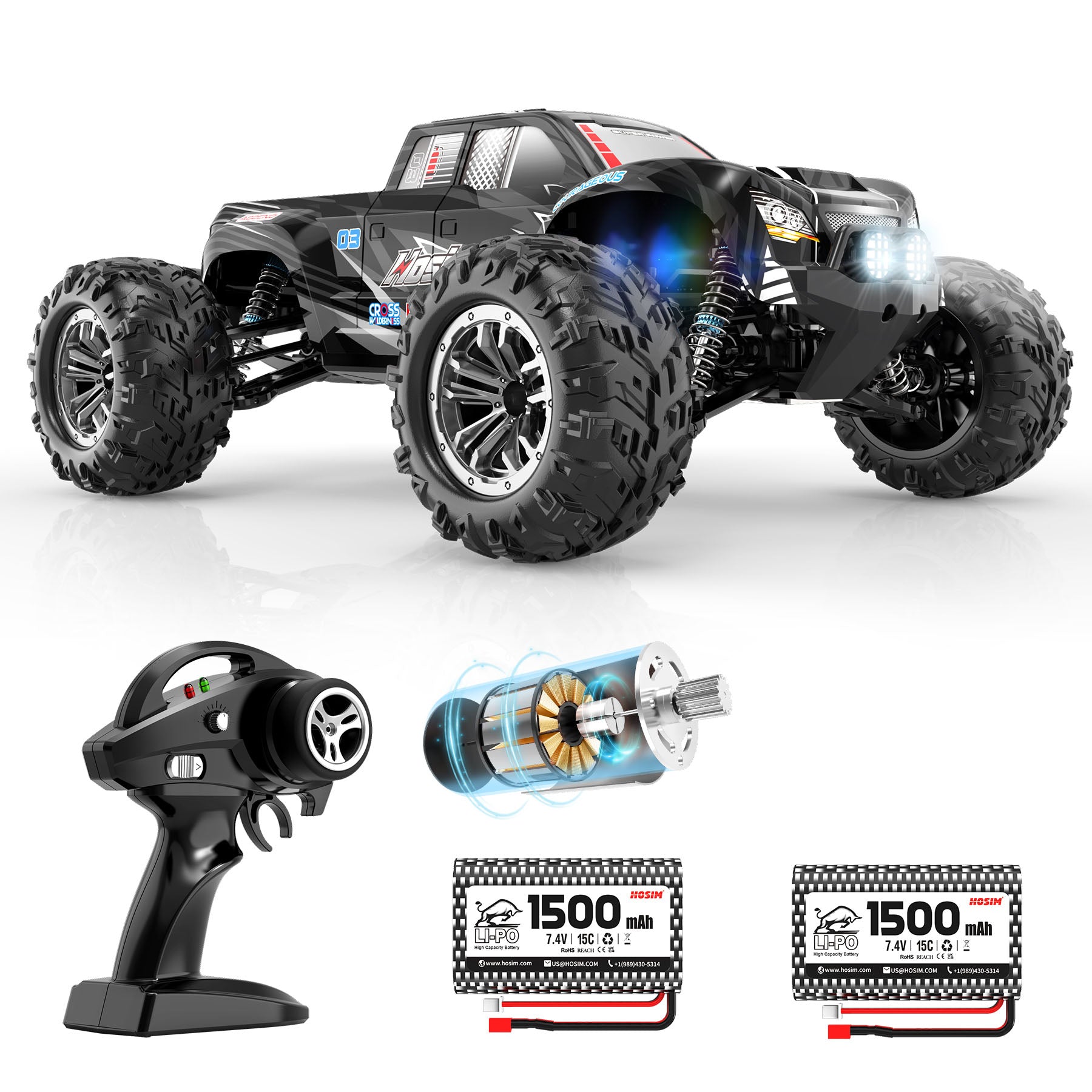 RC Car X06 1:10 Brushed – Hosim